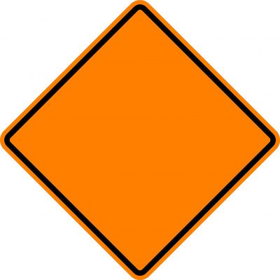 Orange Construction Signs
