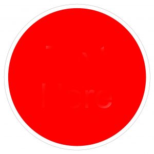 24" x 24" Custom Red Circle Sign - ROW Signs and Graphics