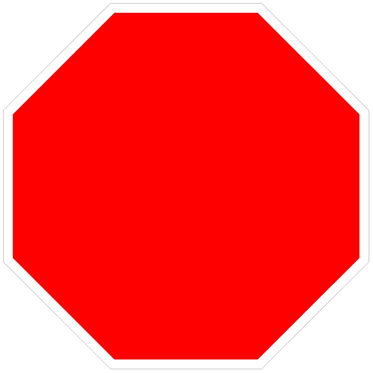 30" x 30" Custom Red Stop Sign - ROW Signs and Graphics