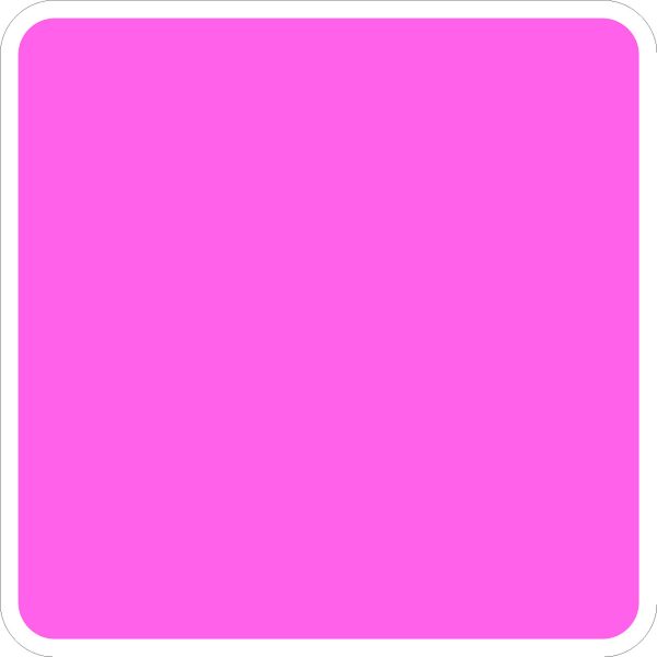 24" x 24" Custom Pink Square Sign - ROW Signs and Graphics