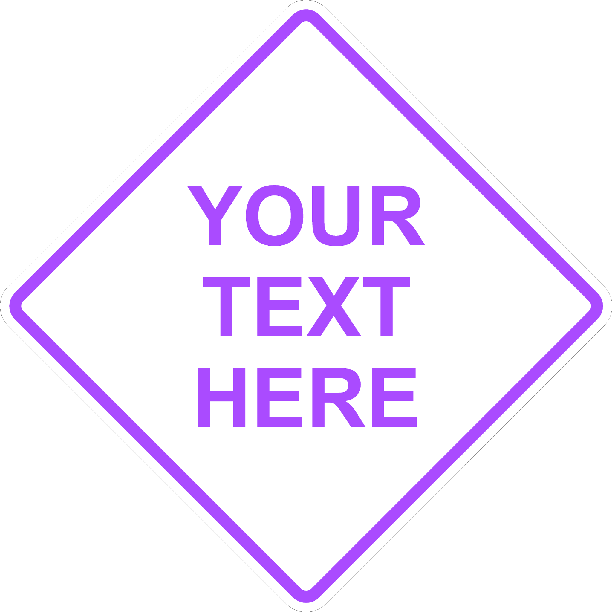 30″ x 30″ Diamond Signs Archives - ROW Signs and Graphics