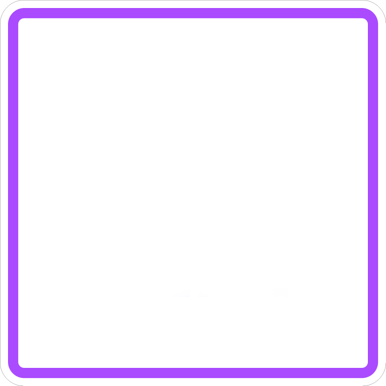 24" x 24" Custom Purple Border Square Sign - ROW Signs and Graphics
