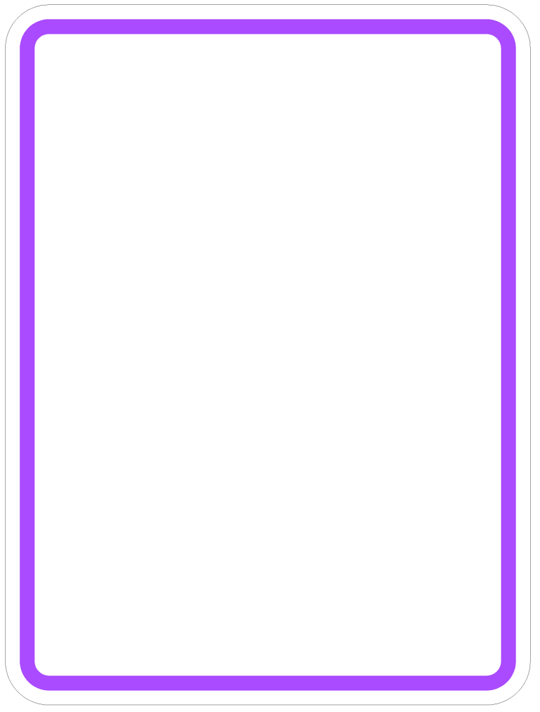 30" x 24" Custom Purple Border Vertical Rectangle Sign - ROW Signs and ...